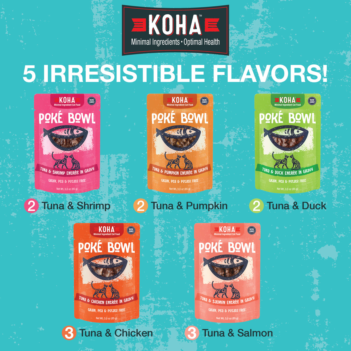 Poké Bowl Variety - 2 X 12 Packs for Cats – Nootie Koha Wholesale