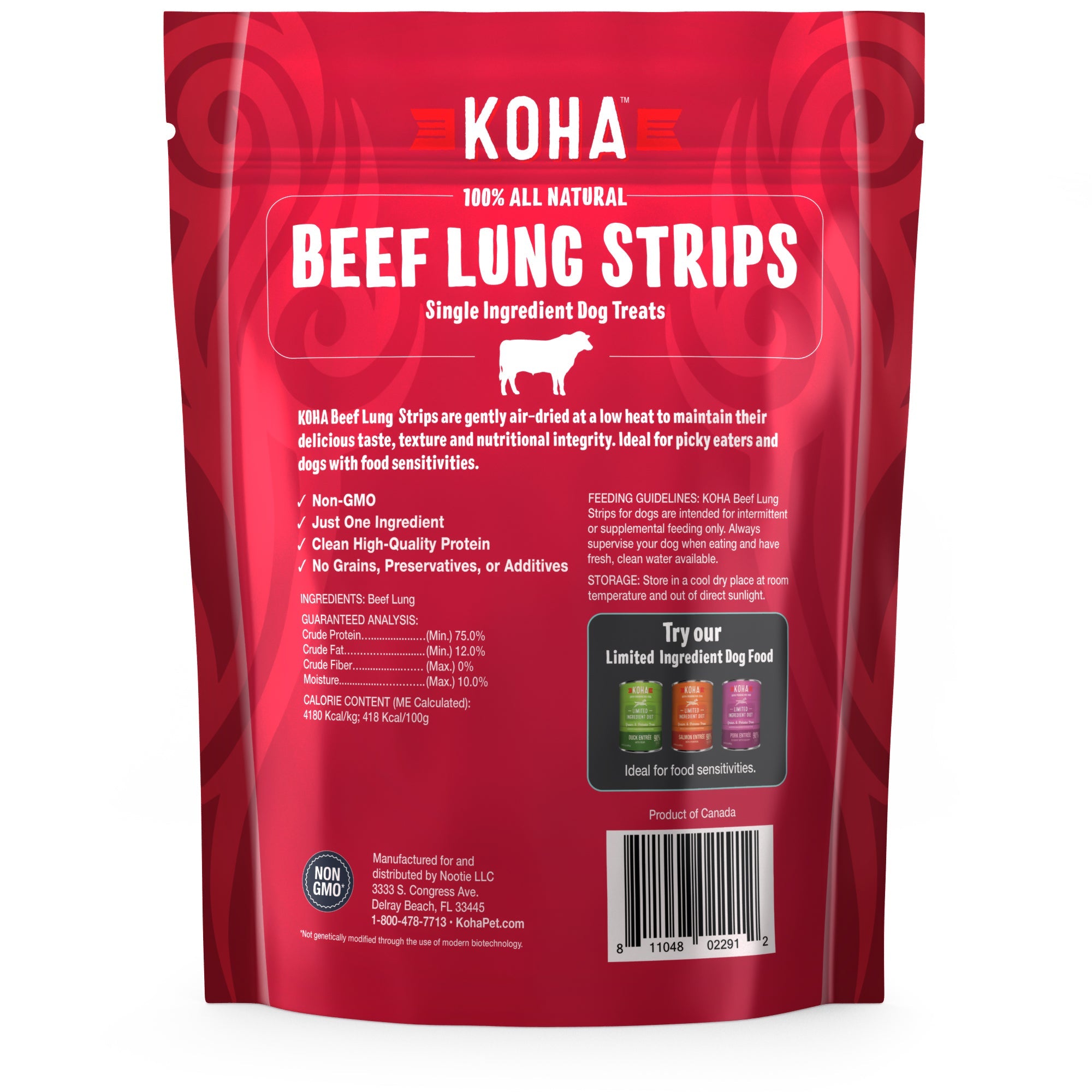 Single Ingredient Beef Lung Strips – Nootie Koha Wholesale
