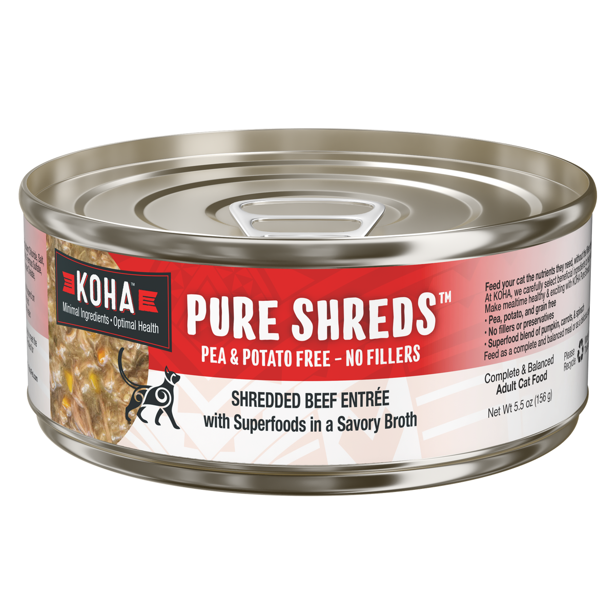 Pure Shreds Shredded Beef Entrée for Cats – Nootie Koha Wholesale