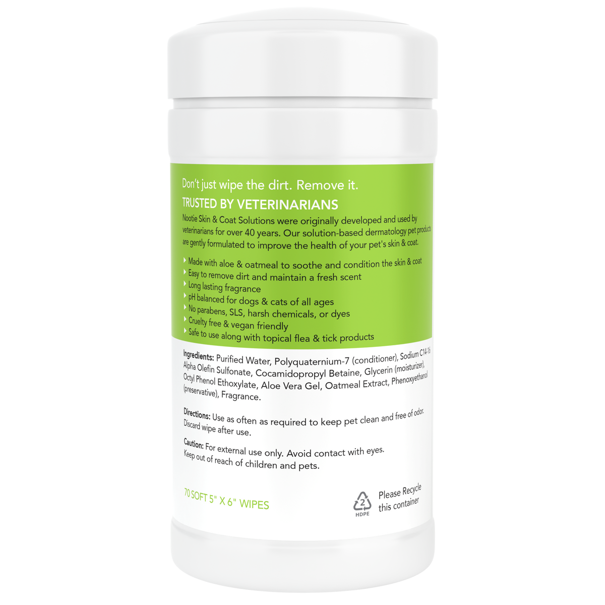 Waterless Shampoo Wipes with Aloe & Oatmeal - Cucumber Melon – Nootie ...