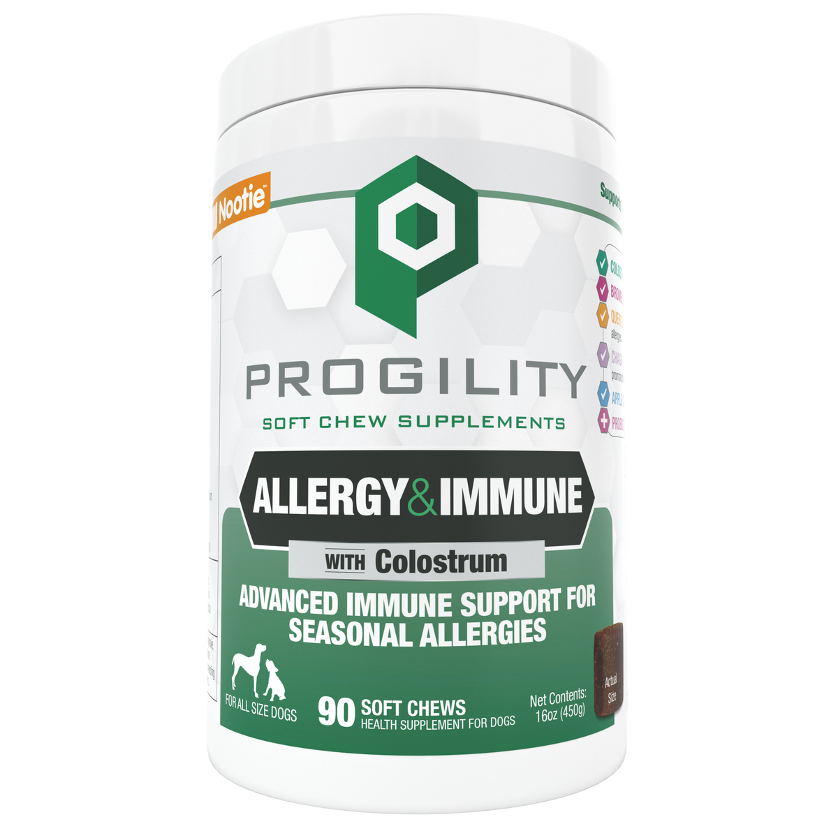 Progility Allergy & Immune Soft Chew Supplements for Dogs for Seasonal ...